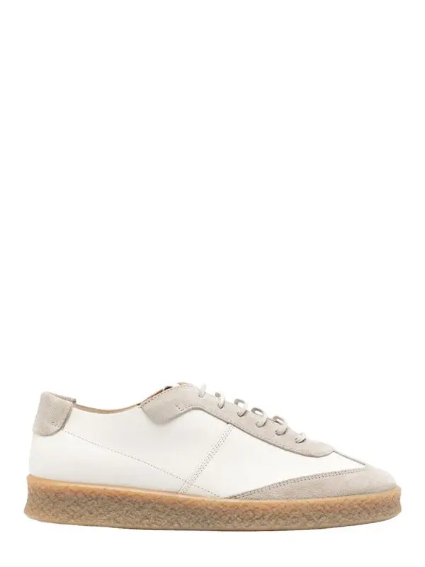 BUTTERO® Crespo Leather Sneakers - White