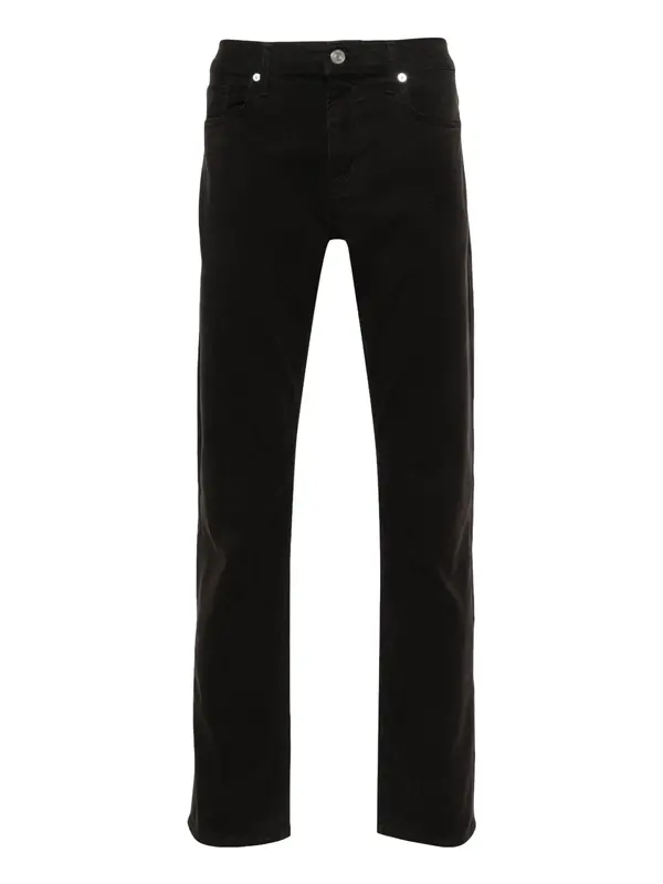 FRAME Mid-rise Slim-fit Jeans - Black