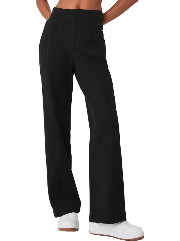 Alo Yoga High-waist Moto Trousers - Black