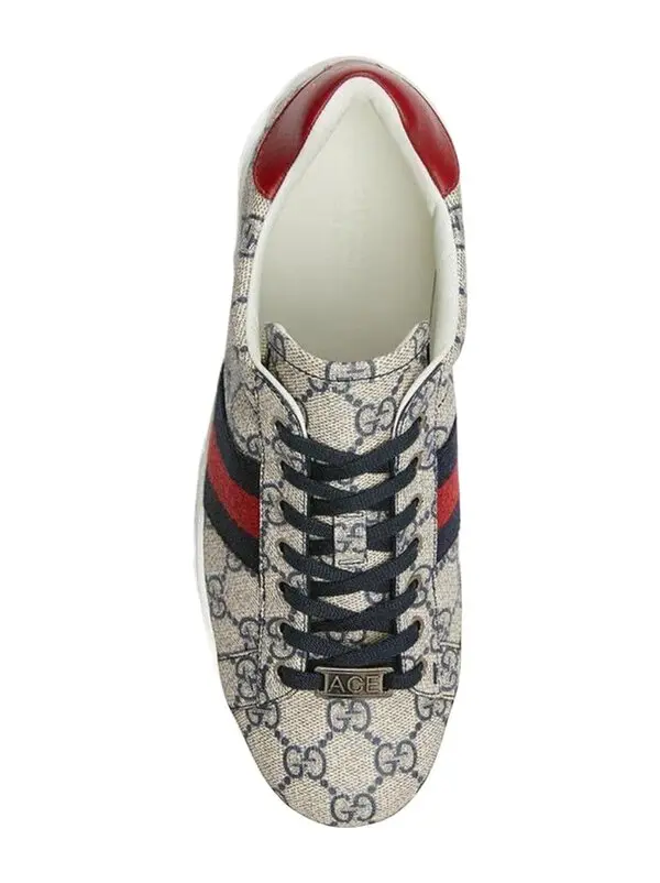 Gucci Ace Gg Monogram Sneakers - Midnight Blue