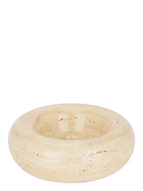 ANASTASIO HOME Large Contour Bowls - Travertine