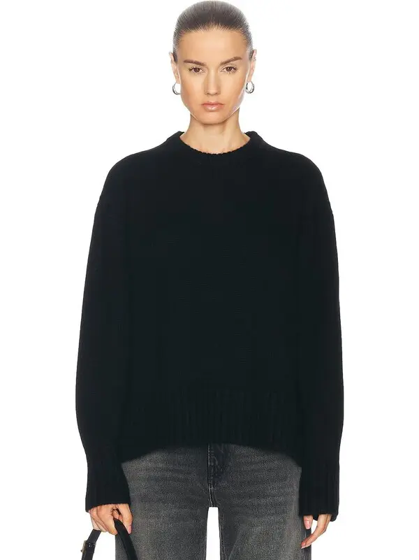 Guest In Residence Cozy Crew Sweater - Black