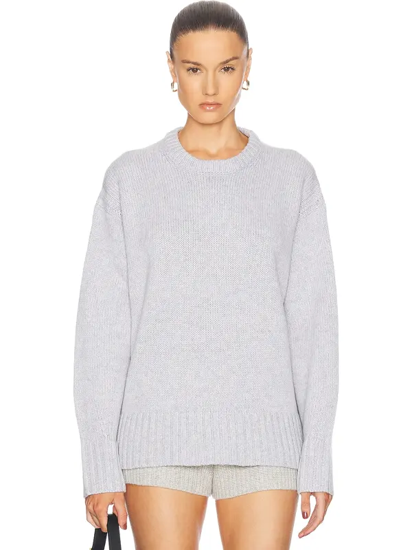 Guest In Residence Cozy Crew Sweater - Stone