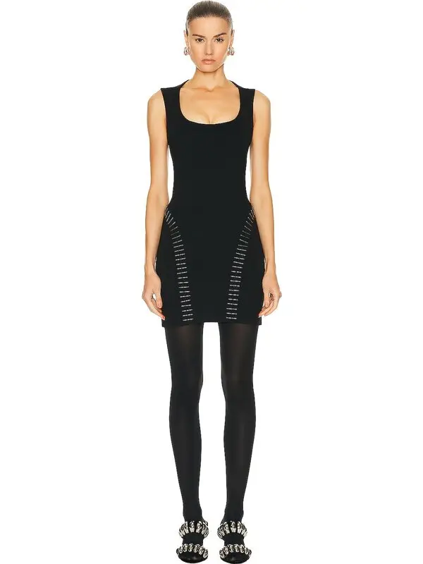 Alaïa Mini Dress - Noir Ala?a