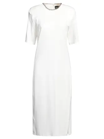 Just Cavalli Midi Flared Dress - Off White