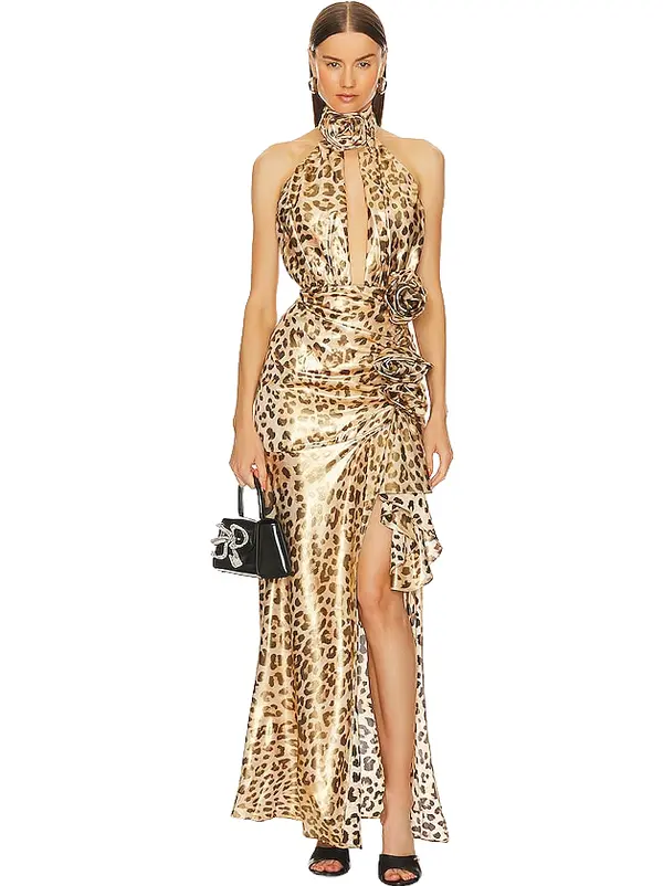 LOVERS AND FRIENDS X Bridget Viviana Gown - Lexy Leopard