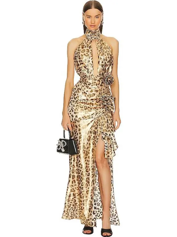 LOVERS AND FRIENDS X Bridget Viviana Gown - Lexy Leopard