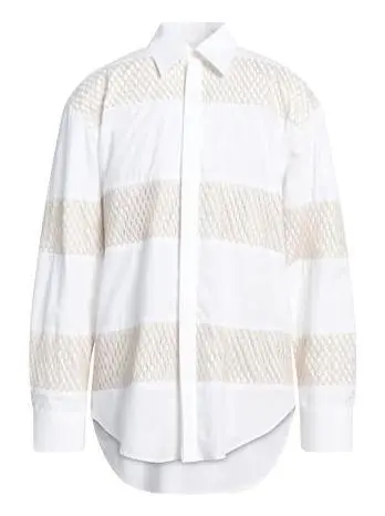 MSGM Shirt Size Organic Cotton, Cotton - White