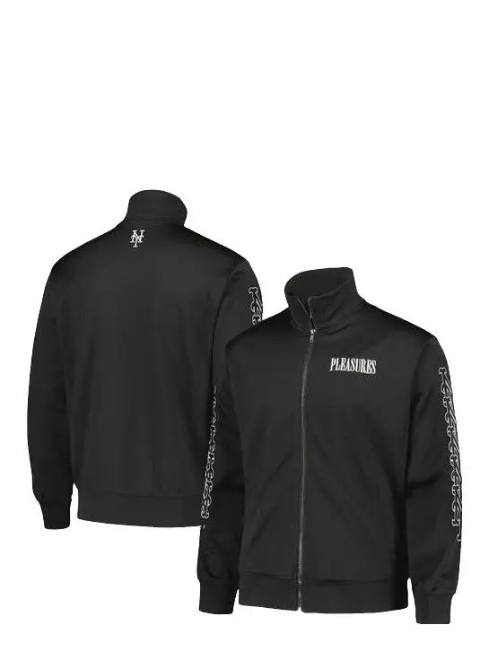 PLEASURES New York Mets Full-zip Track Jacket - Black