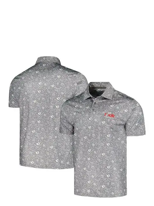 BARSTOOL GOLF Tour Championship Printed Polo - Gray