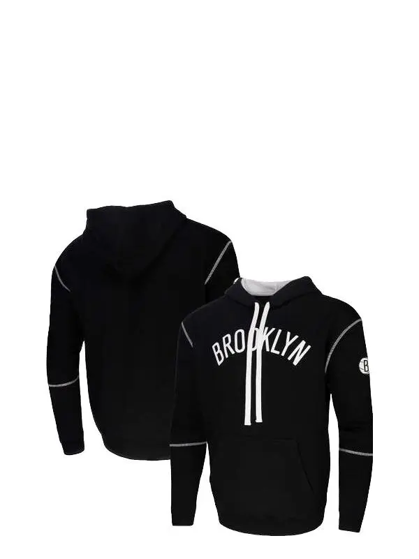 STADIUM ESSENTIALS Brooklyn Nets Monument Pullover Hoodie - Black