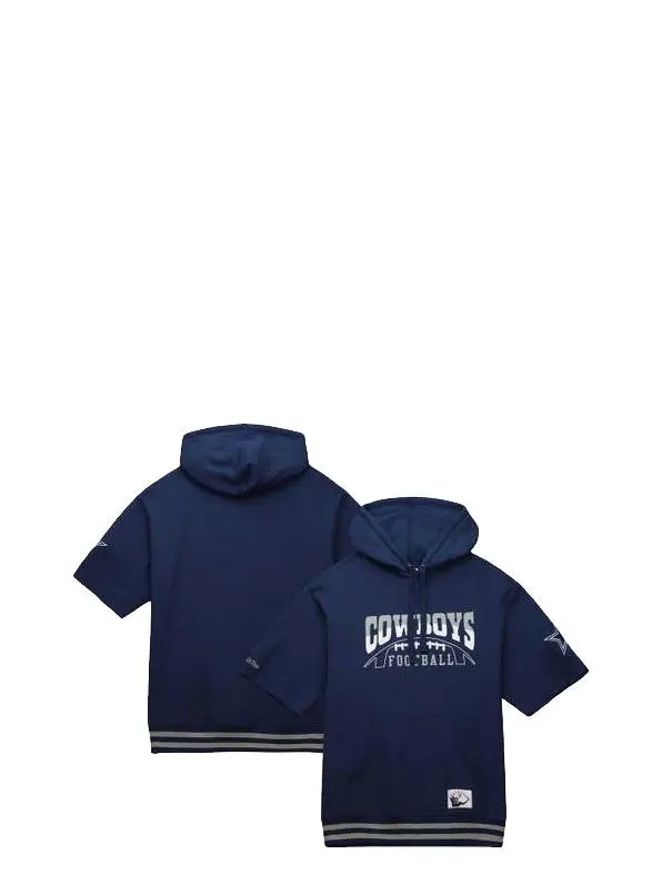 Mitchell & Ness Dallas Cowboys Short Sleeve Hoodie - Navy