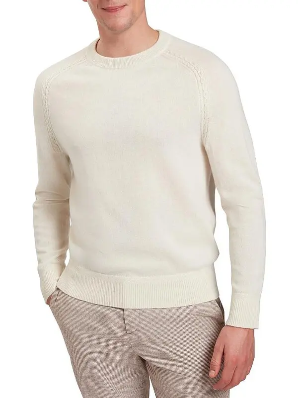 Ted Baker London Glant Cashmere Crewneck Sweater - Ecru