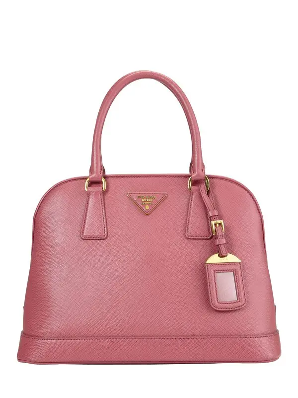 Prada Saffiano Convertible Dome Handbag - Pink