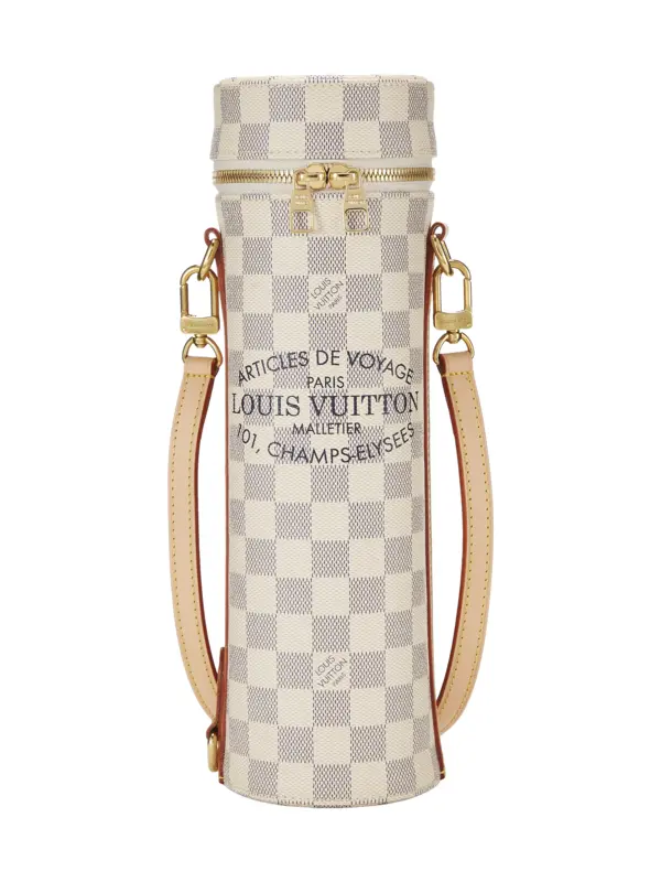 LOUIS VUITTON Damier Azur Porte-bouteille - White