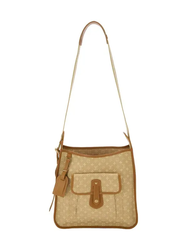 LOUIS VUITTON Monogram Mini Lin Besace Mary Kate - Beige