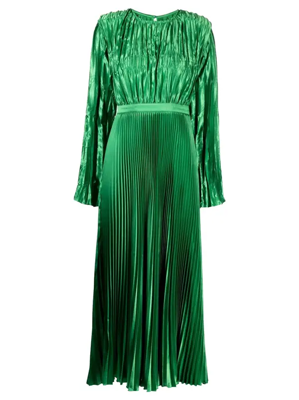 L'IDEE Long-sleeve Maxi Dress - Green