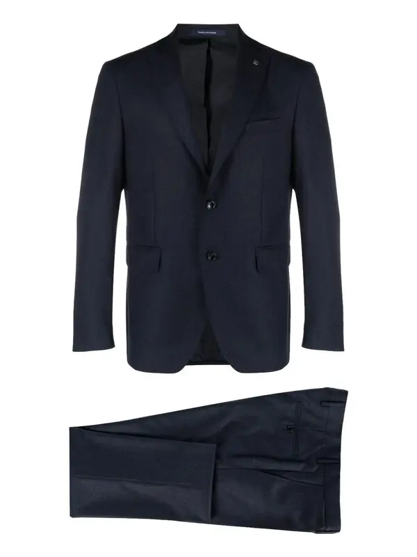 Tagliatore Notch-lapels Single-breasted Suit - Blue