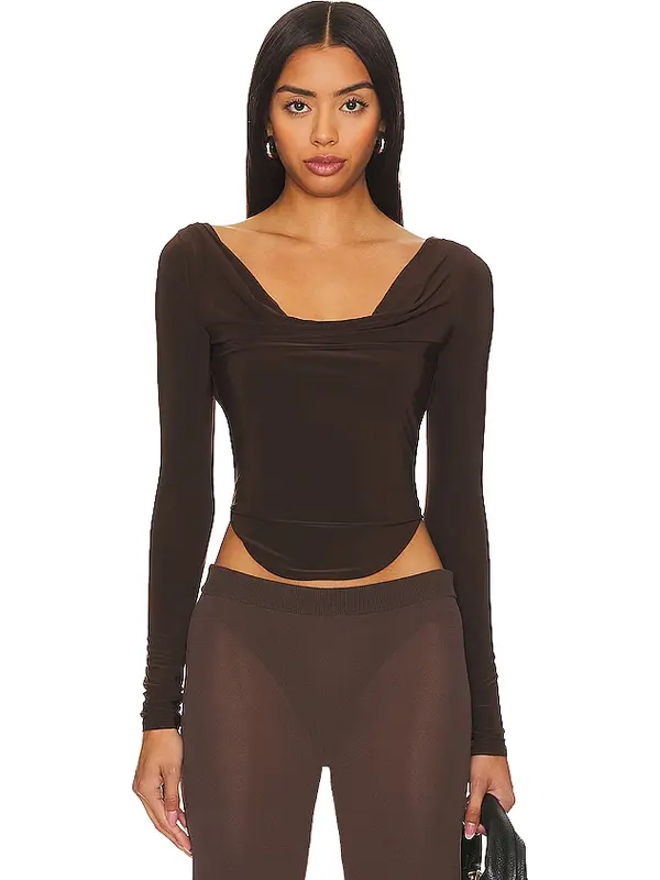 LOVERS AND FRIENDS Xander Top - Chocolate Brown