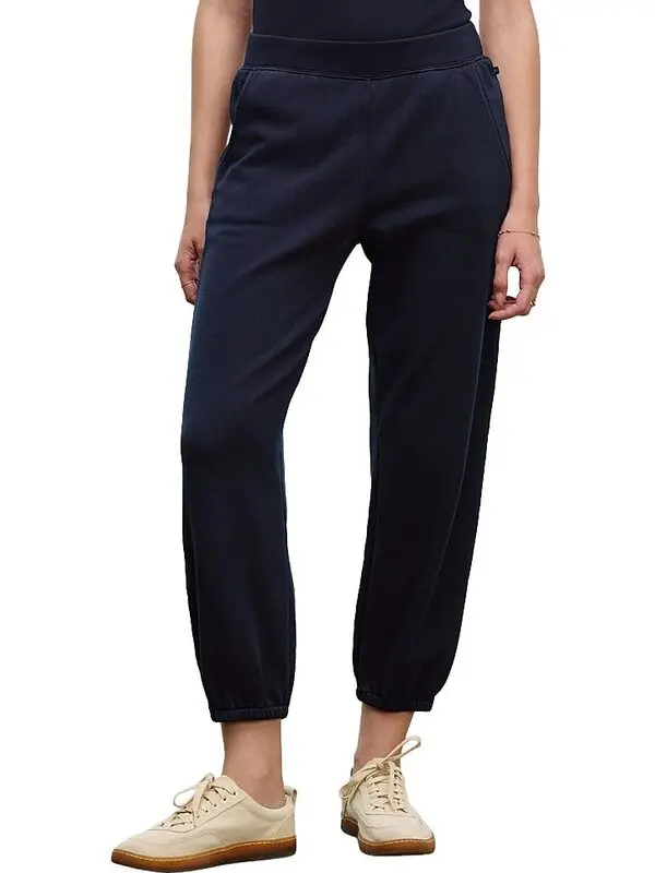 Velvet By Graham & Spencer Zuma Ribbed Waist Sweatpants - Navy