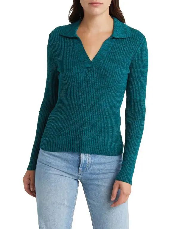 Rails Kennedy Ribbed Pullover - Evergreen