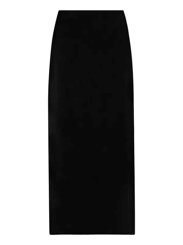 Wardrobe.NYC Velvet Maxi Skirt - Black