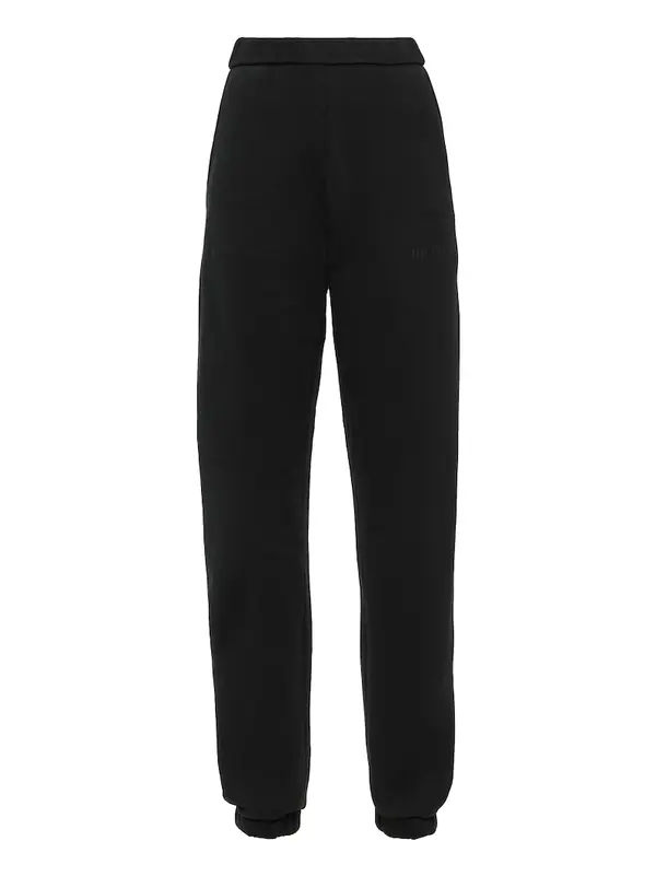 Attico Penny Cotton Jersey Sweatpants - Black