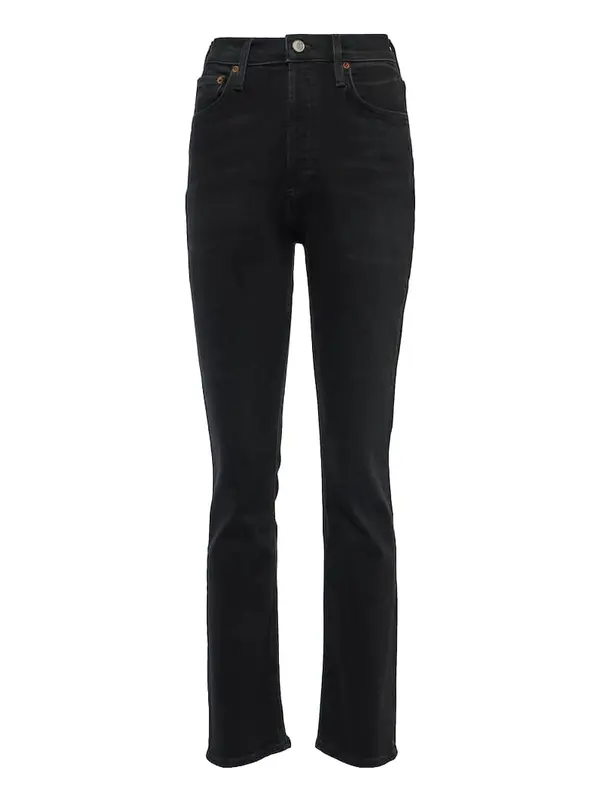AGOLDE Freya High-rise Slim Jeans - Black