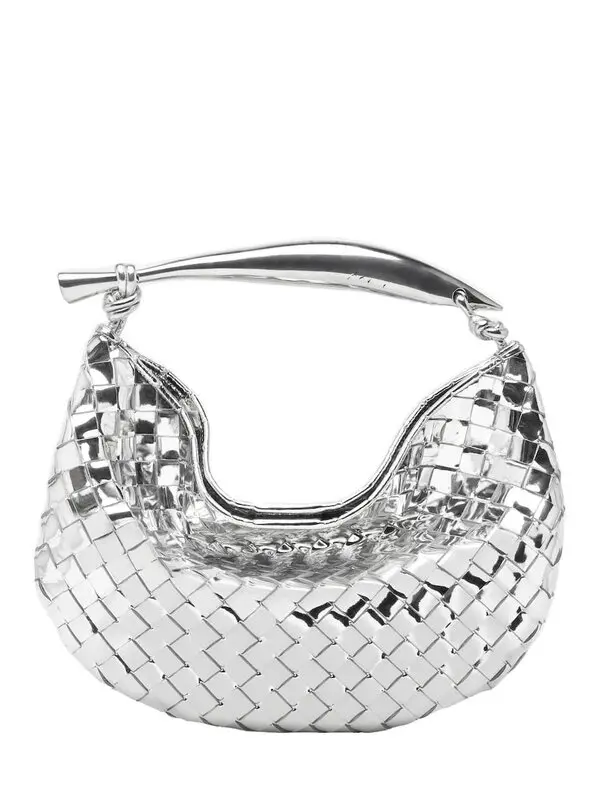 Bottega Veneta Sardine Small Shoulder Bag - Silver