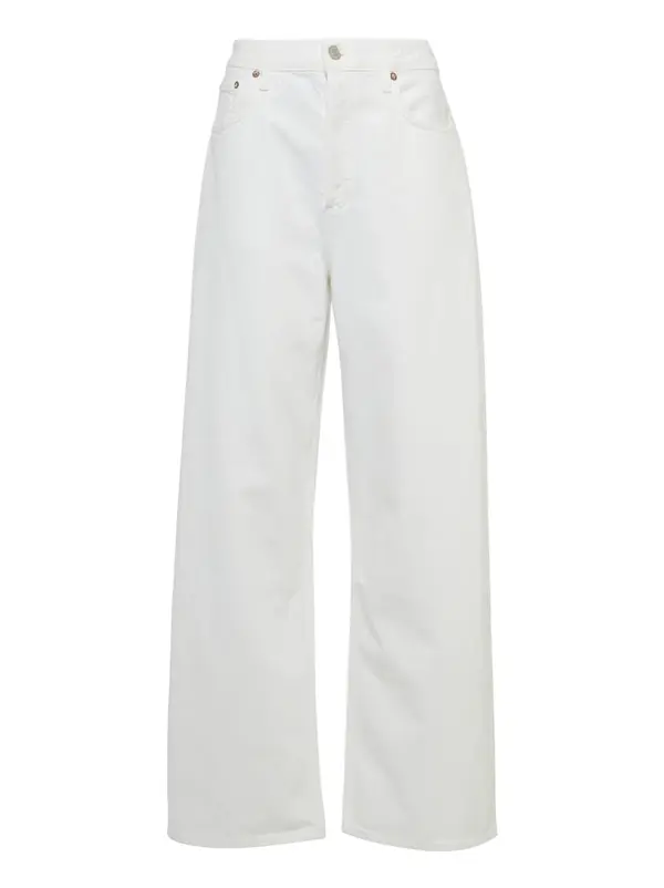 AGOLDE Low Slung Baggy Wide-leg Jeans - White