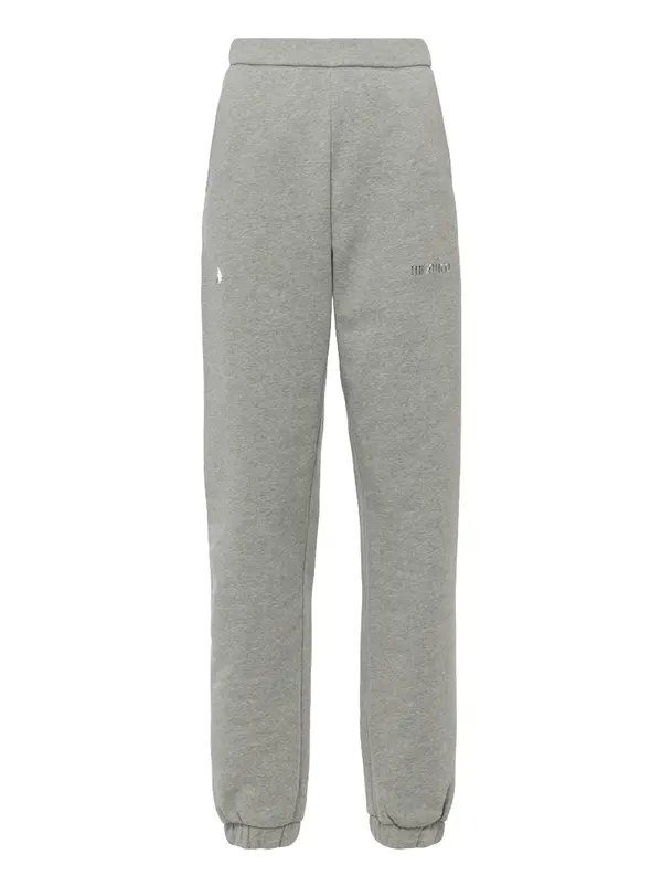 Attico Penny Cotton Jersey Sweatpants - Grey