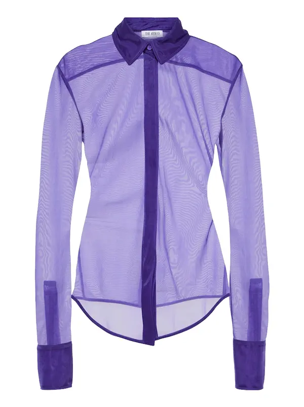 Attico Knitted Shirt - Purple