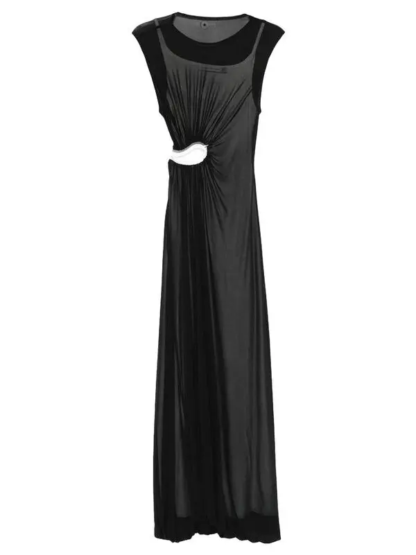 Christopher Esber Cut-out Draped Maxi Dress - Black