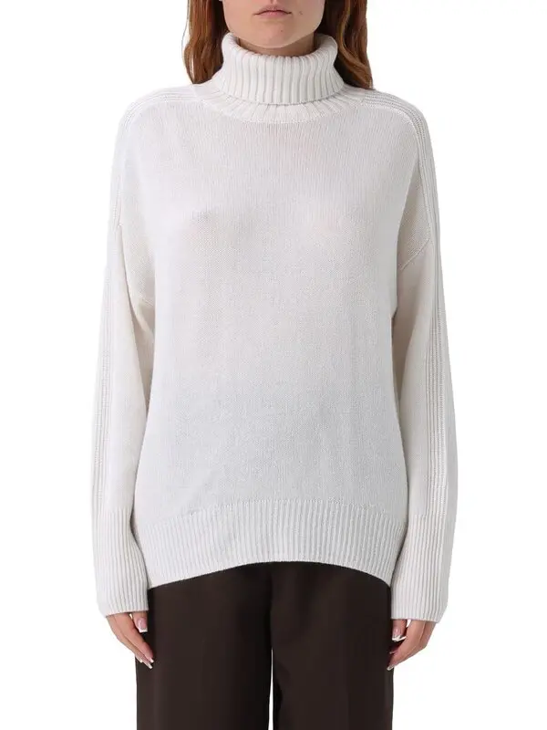 ALLUDE Pullover Sweater - White