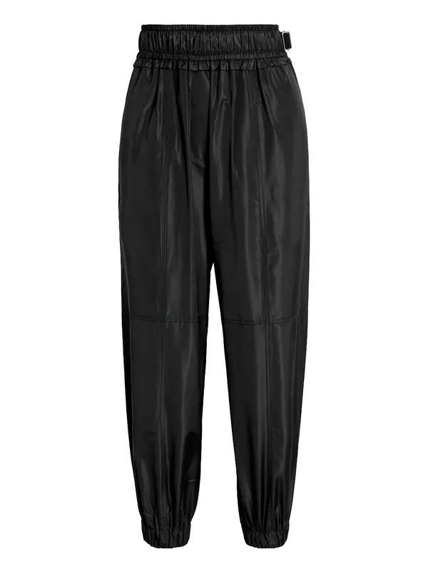 Proenza Schouler Cropped Shell Track Pants - Black