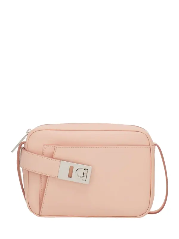 FERRAGAMO Small Leather Camera Bag - Pink