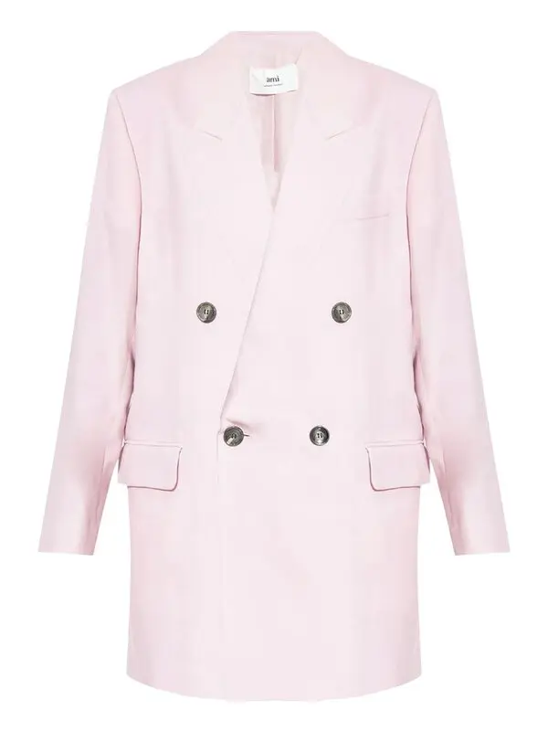 Ami Double-breasted Blazer - Pink