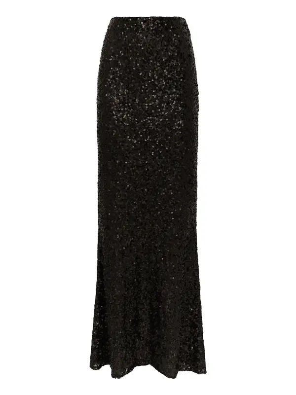 Dolce & Gabbana Sequinned Mermaid Maxi Skirt - Black