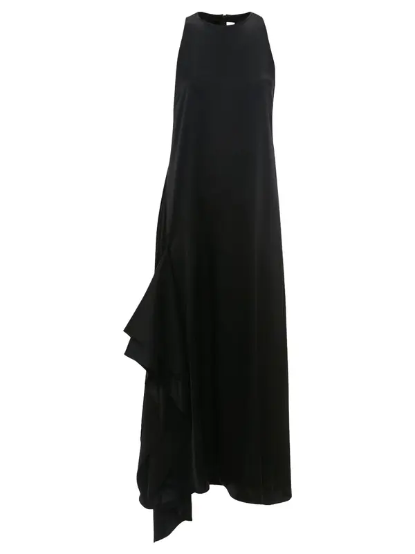 JW Anderson Sleeveless Draped Midi Dress - Black