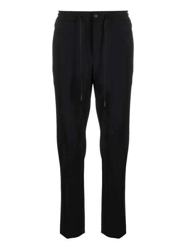 PT TORINO Mid-rise Tapered Trousers - Black