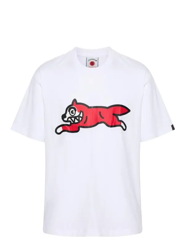 ICECREAM Running Dog Cotton T-shirt - White