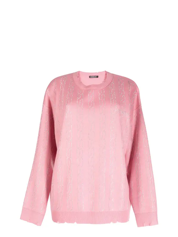 GROUND ZERO Graphic-print Jumper - Pink
