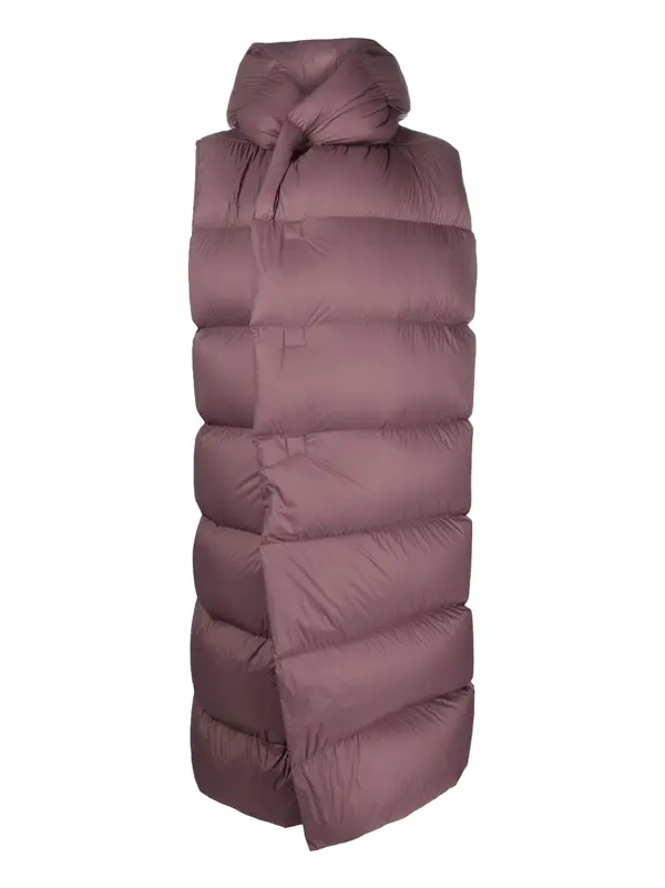 Rick Owens Quilted Hooded Gilet - Purple