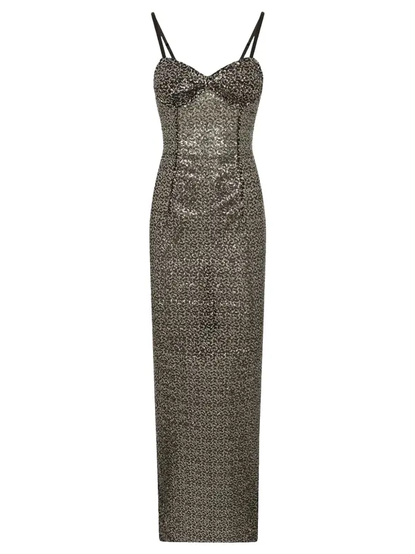 Dolce & Gabbana Sequin-embellished Maxi Dress - Black