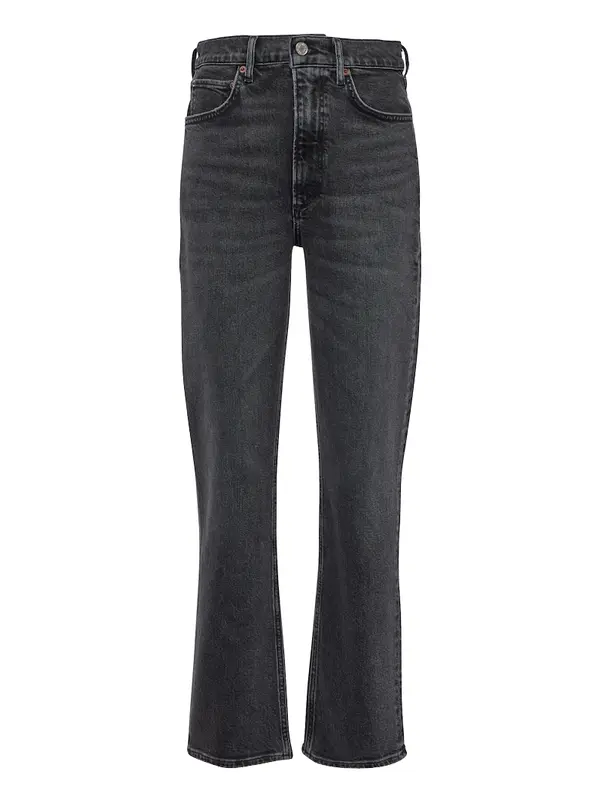 AGOLDE Stovepipe High-rise Slim Jeans - Grey