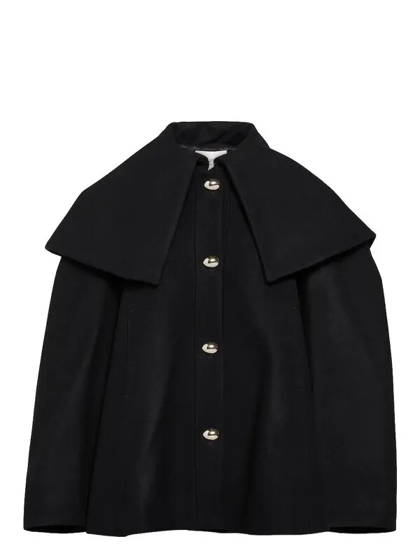 Nina Ricci Wool-blend Coat - Black