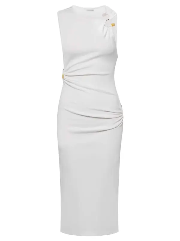 Christopher Esber Callisto Trinity Jersey Midi Dress - White