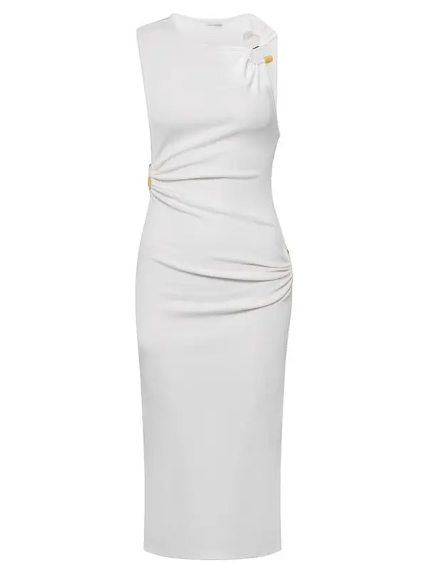 Christopher Esber Callisto Trinity Jersey Midi Dress - White