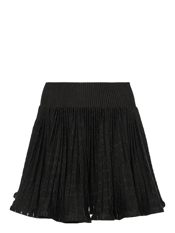 Alaïa High-rise Miniskirt - Black