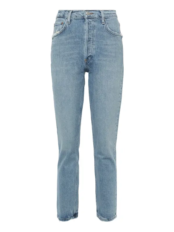 AGOLDE Riley High-rise Straight Leg Jeans - Blue